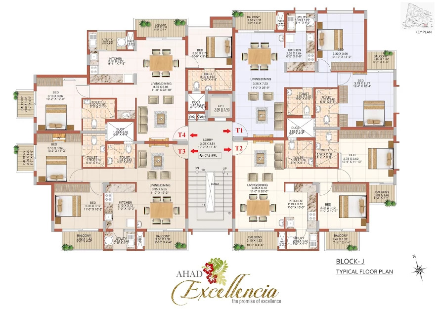Block A Floor Plans | Ahad Excellencia