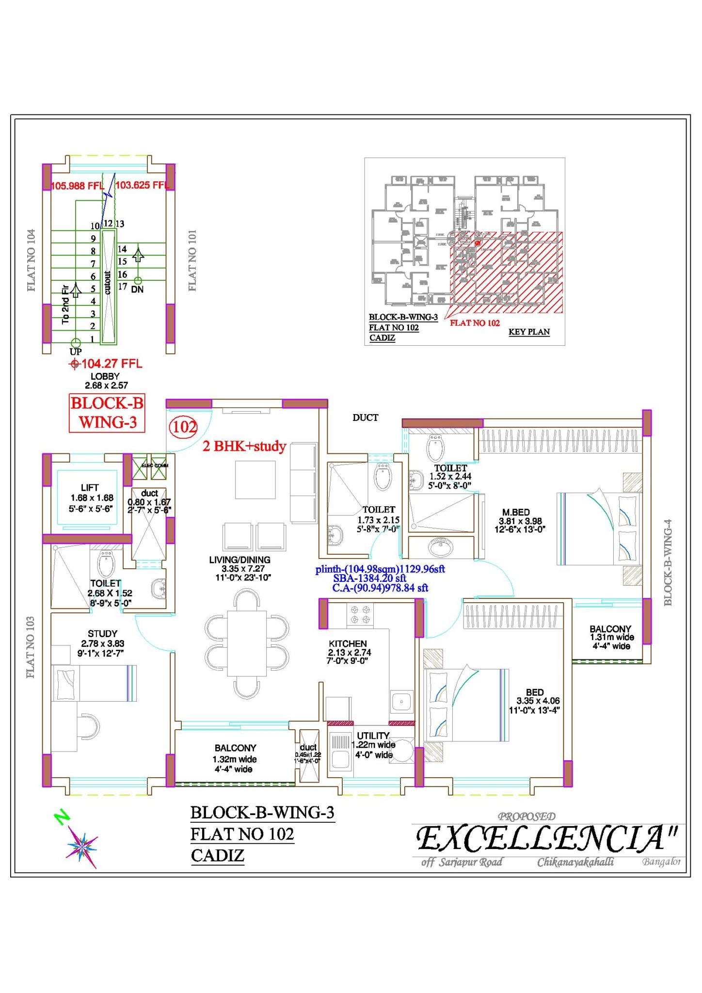 B3-FLAT NO-102 | Ahad Excellencia